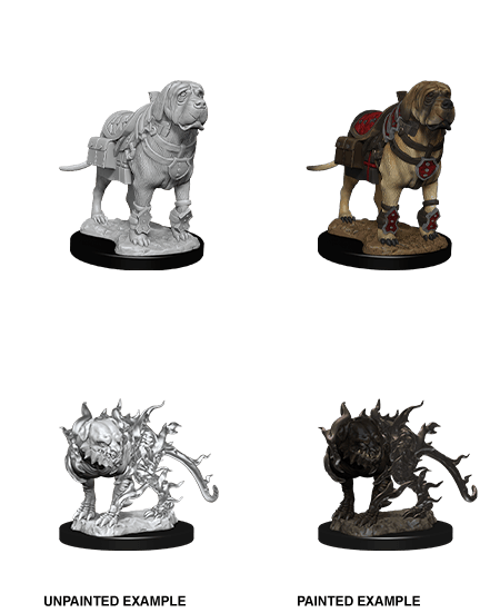 Mastiff & Shadow Mastiff (D&D Nolzur's Marvellous Miniatures), two ...