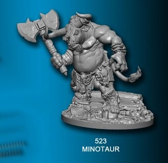 Minotaur (Reaper Bones Greek Odyssey 523), plastic miniature - The Shop ...