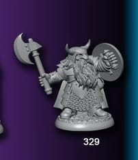 Borin Ironbrow, Dwarf Adventurer (Reaper Bones Dungeon Dwellers 329 ...