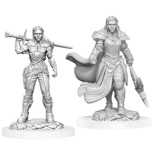 Orc Female Fighter (D&D Nolzur's Marvellous Miniatures wave 20), two ...