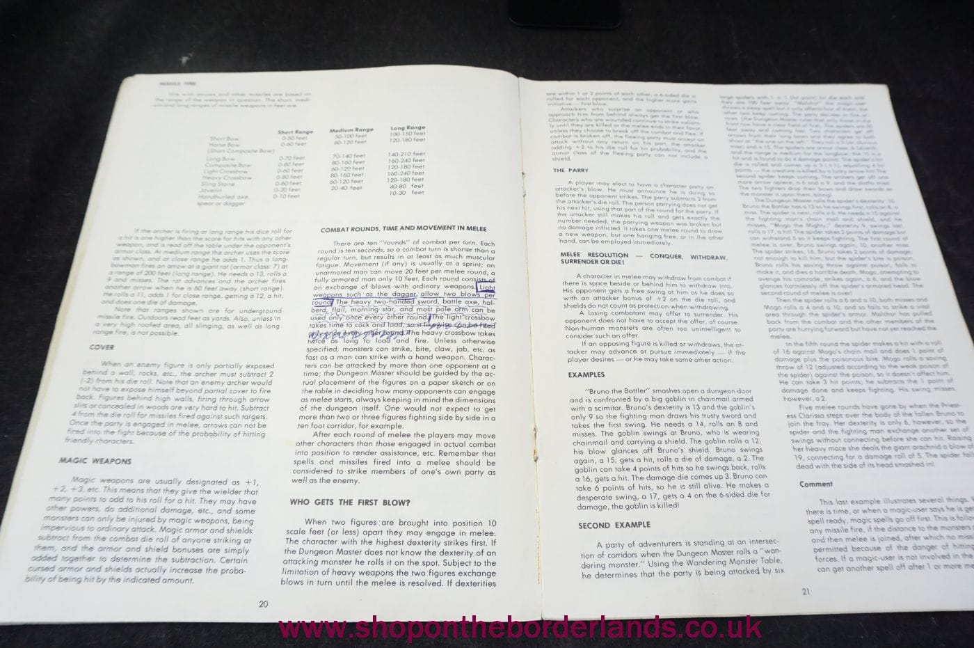 Dungeons & Dragons Basic Rulebook (RARE 1st Games Workshop UK printing ...